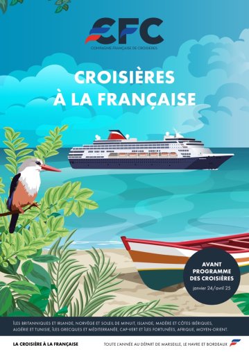 CFC Croisières ouvre à la vente ses croisières 2024-2025
